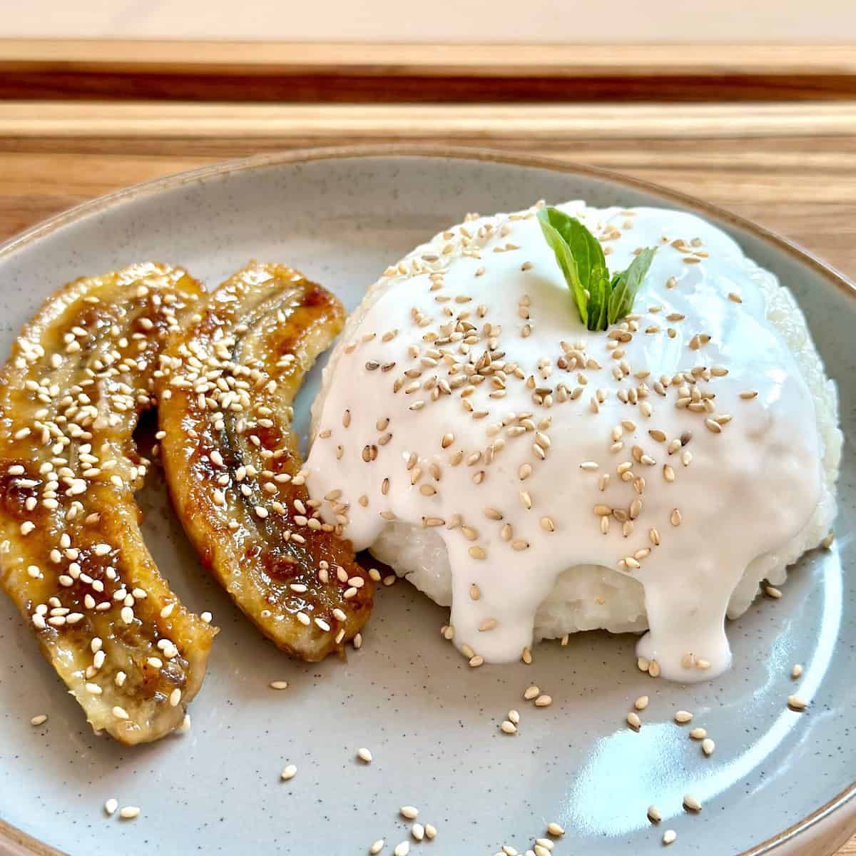 Caramelized Banana Sticky Rice - Simplify Recipe